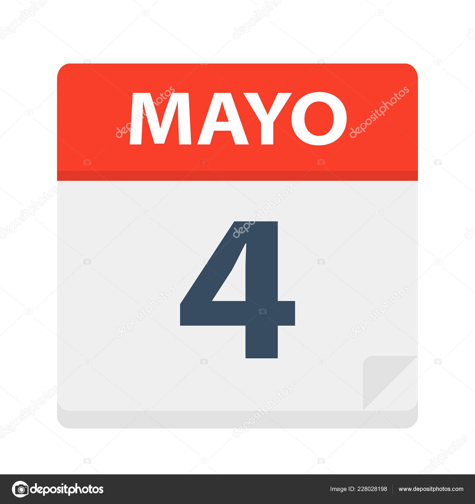 Mayo Calendar Icon May Vector Illustration Stock Vector by ©dikobrazik ...