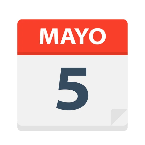 Mayo Calendar Icon May Vector Illustration Stock Vector by ©dikobrazik ...