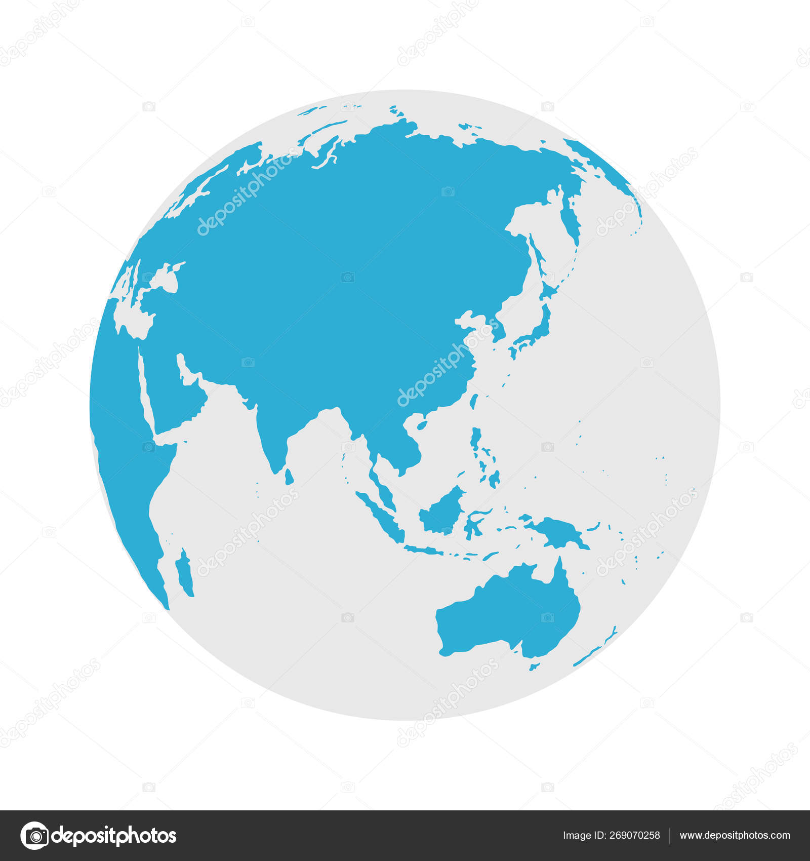 Grayscale Globe Icon