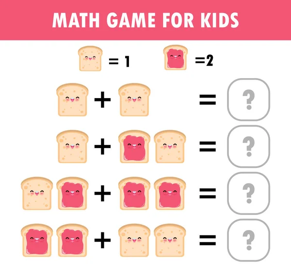 Mathematics Educational Game Children Learning Counting Addition ...