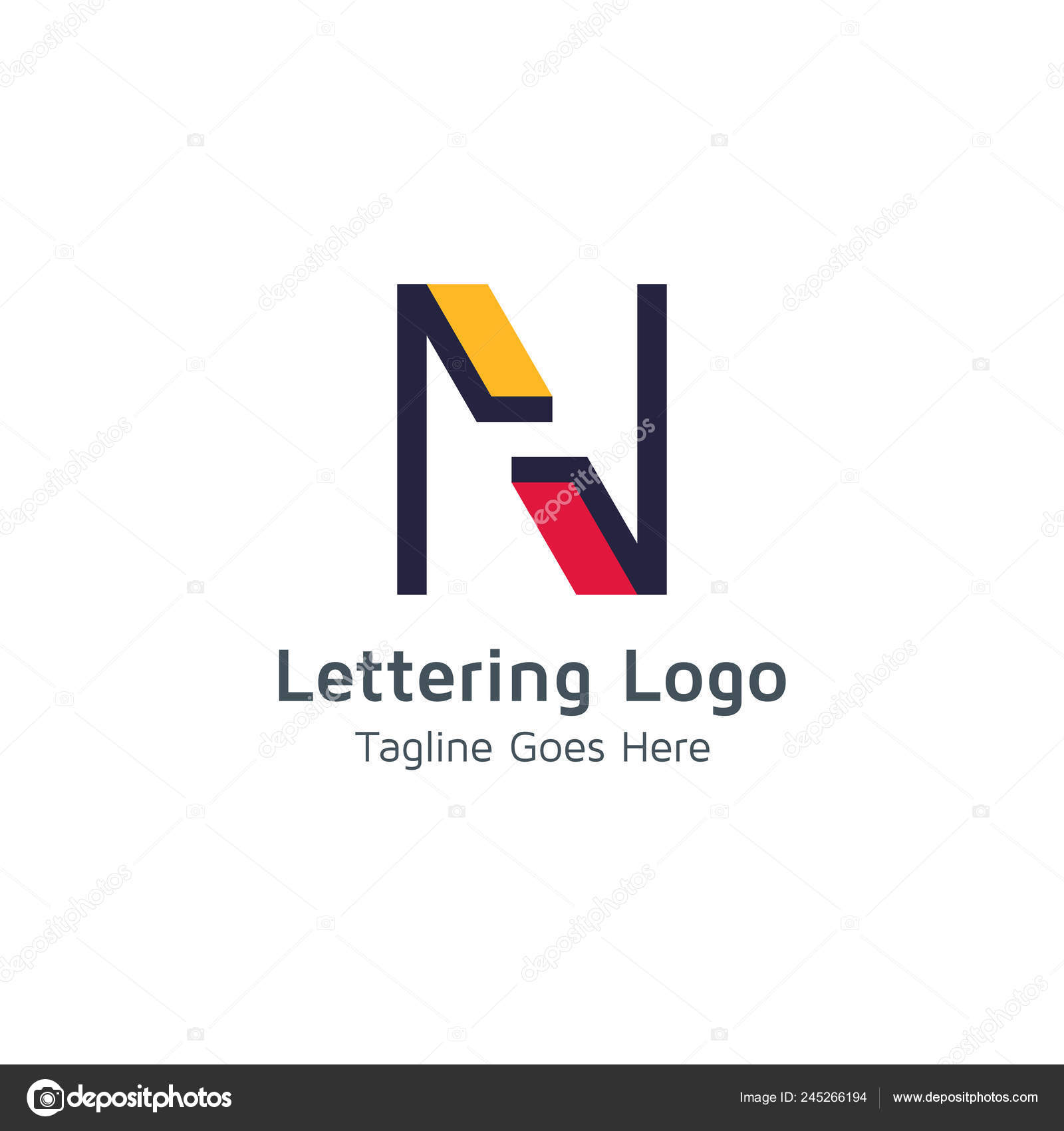 Lettering Design Alphabet Vector Logo Stock Vector Image by ...