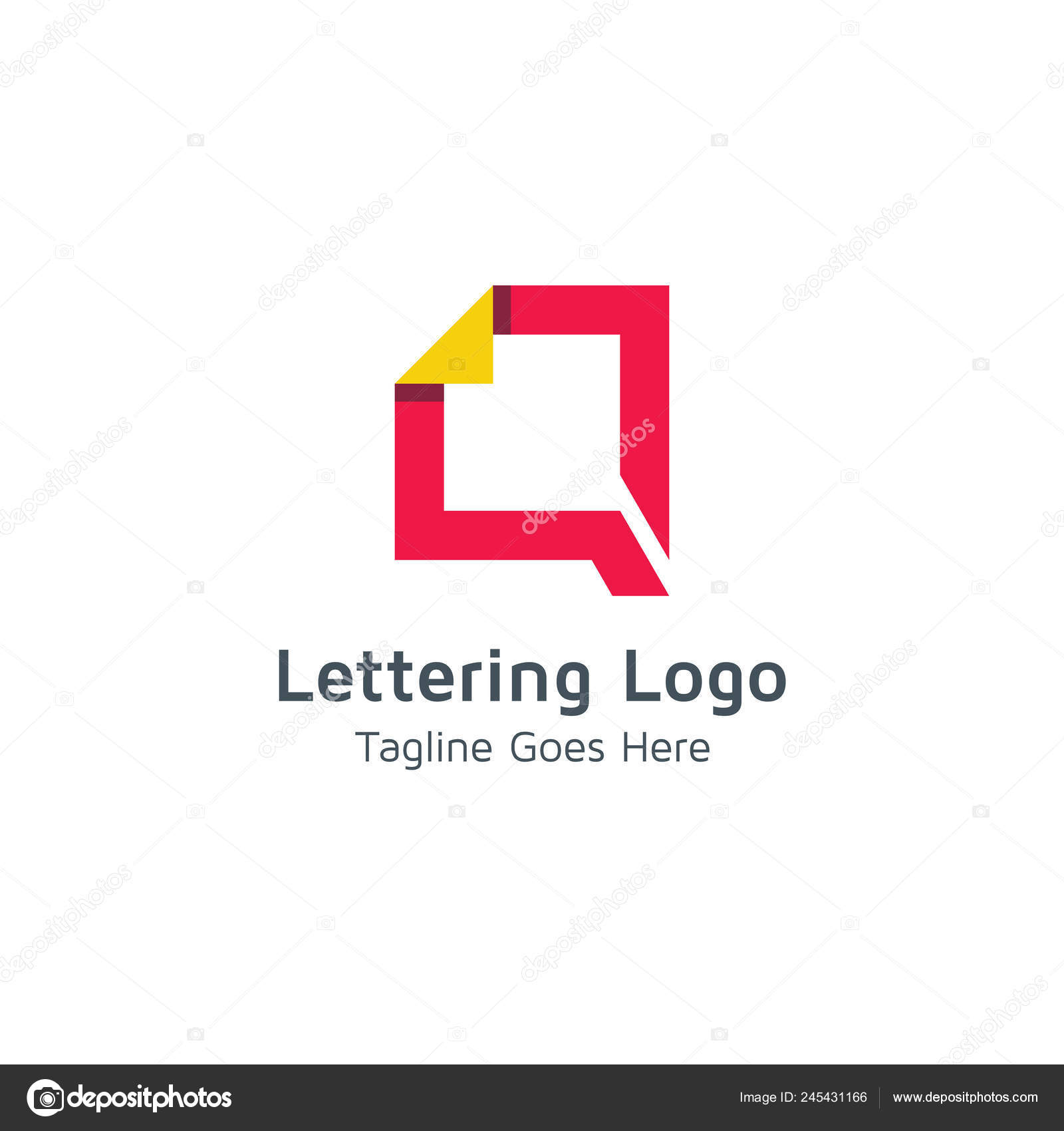 Lettering Design Alphabet Vector Logo Stock Vector Image by ...