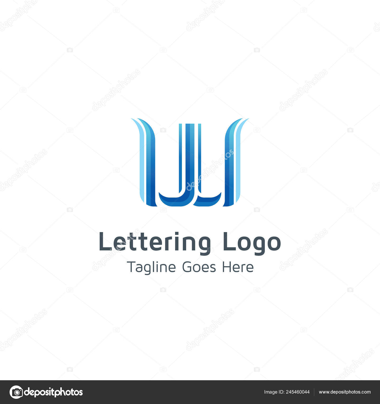 Lettering Design Vector Logo Stock Vector by ©Acongraphic 245460044