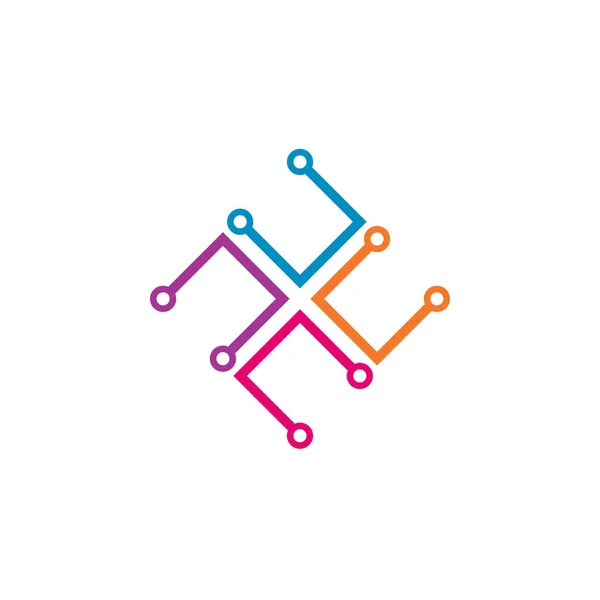 Logo Abstract Connection Circle Square Element Vector Stock Vector By ©acongraphic 80685174