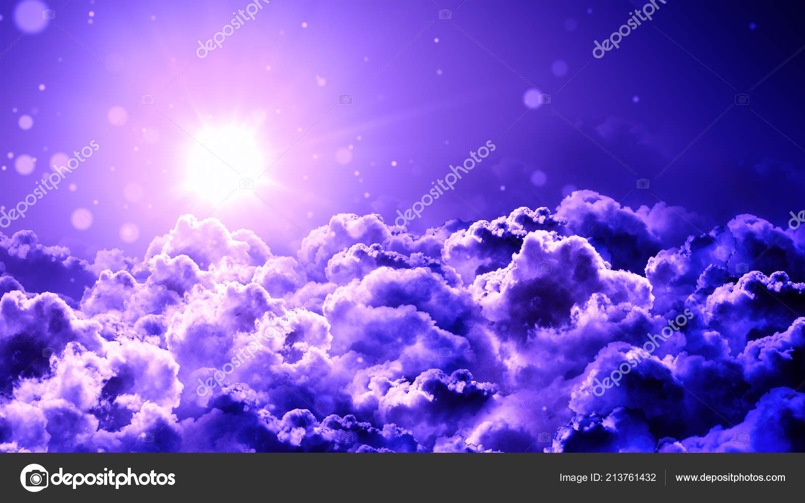 Worship Prayer Based Cinematic Clouds Light Rays Background Useful ...