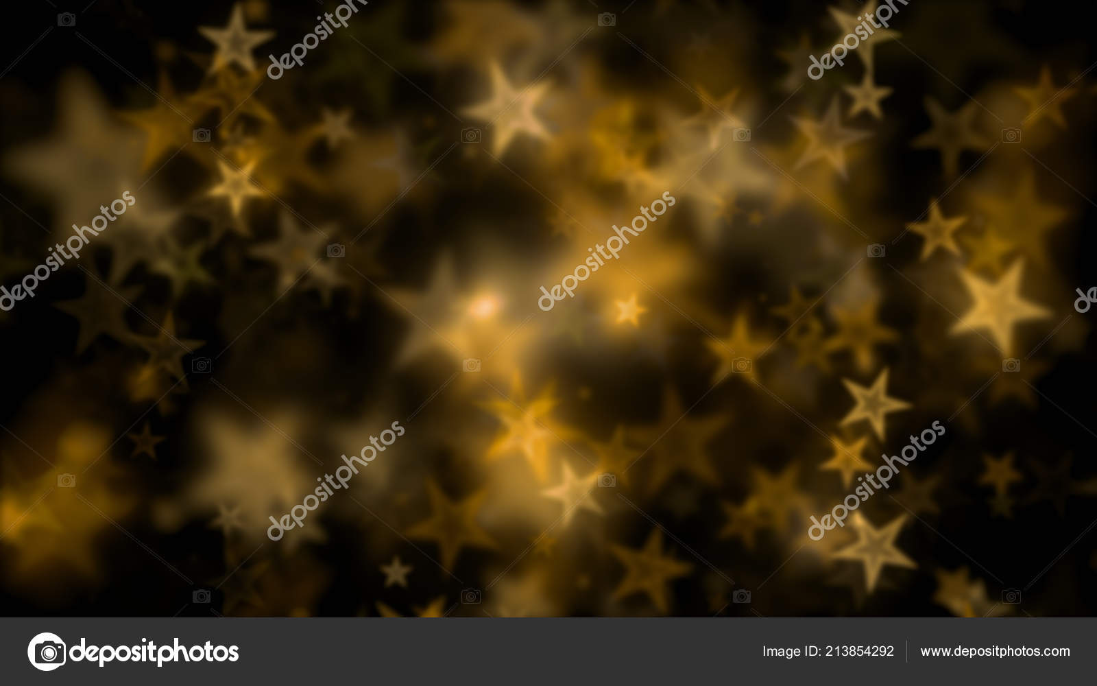 Abstract Defocused Star Light Particles Floating Bokeh Design Stock ...
