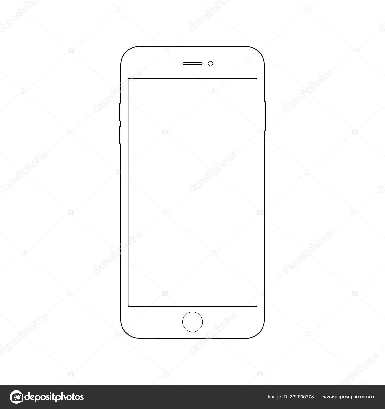 Iphone Outline Vector