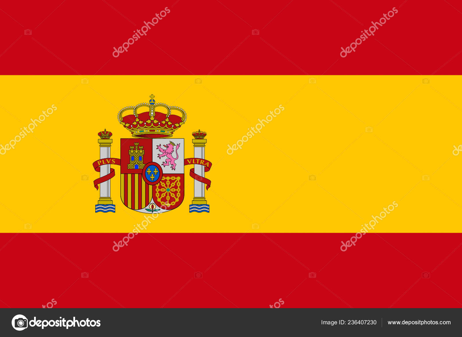 Symbole Du Drapeau Espagnol La Texture Du Drapeau Espagnol En