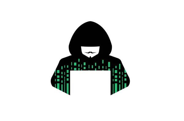 hacker hidden face Logo Symbol Vector Illustration - Stock Image ...
