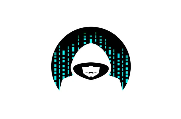 Hacker Human Head Face Beard Detective Logo Symbol Vector Design Stock ...