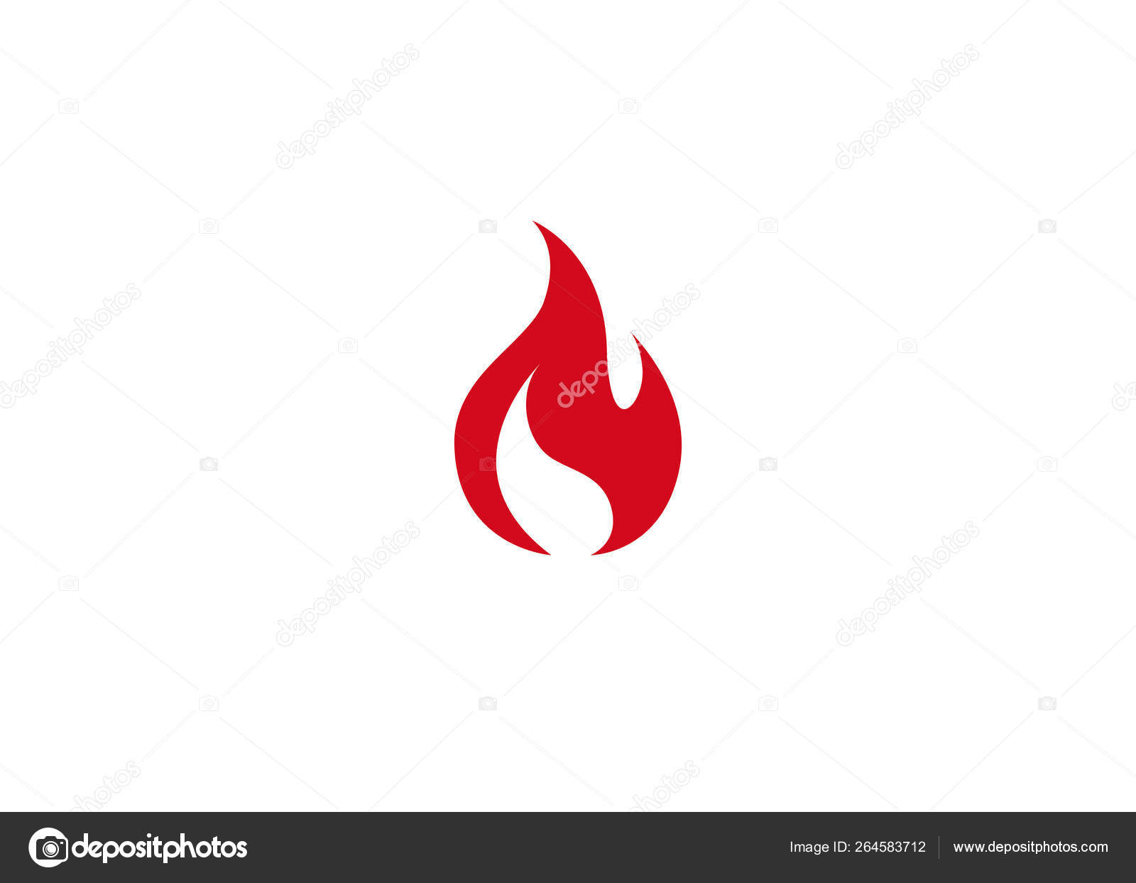 Abstract Fire Logo Set Of Abstract Fire Logo Design Template. Modern