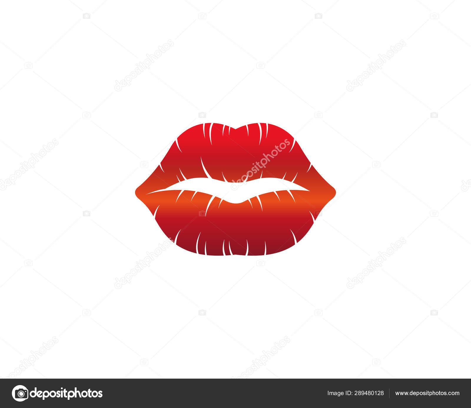 Creative Abstract Lips Mouth Logo Design Vector Symbol Illustration ...