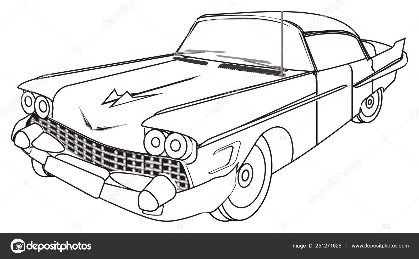 Coloring Old Car White Background Stock Photo by ©tatty77tatty 251271628