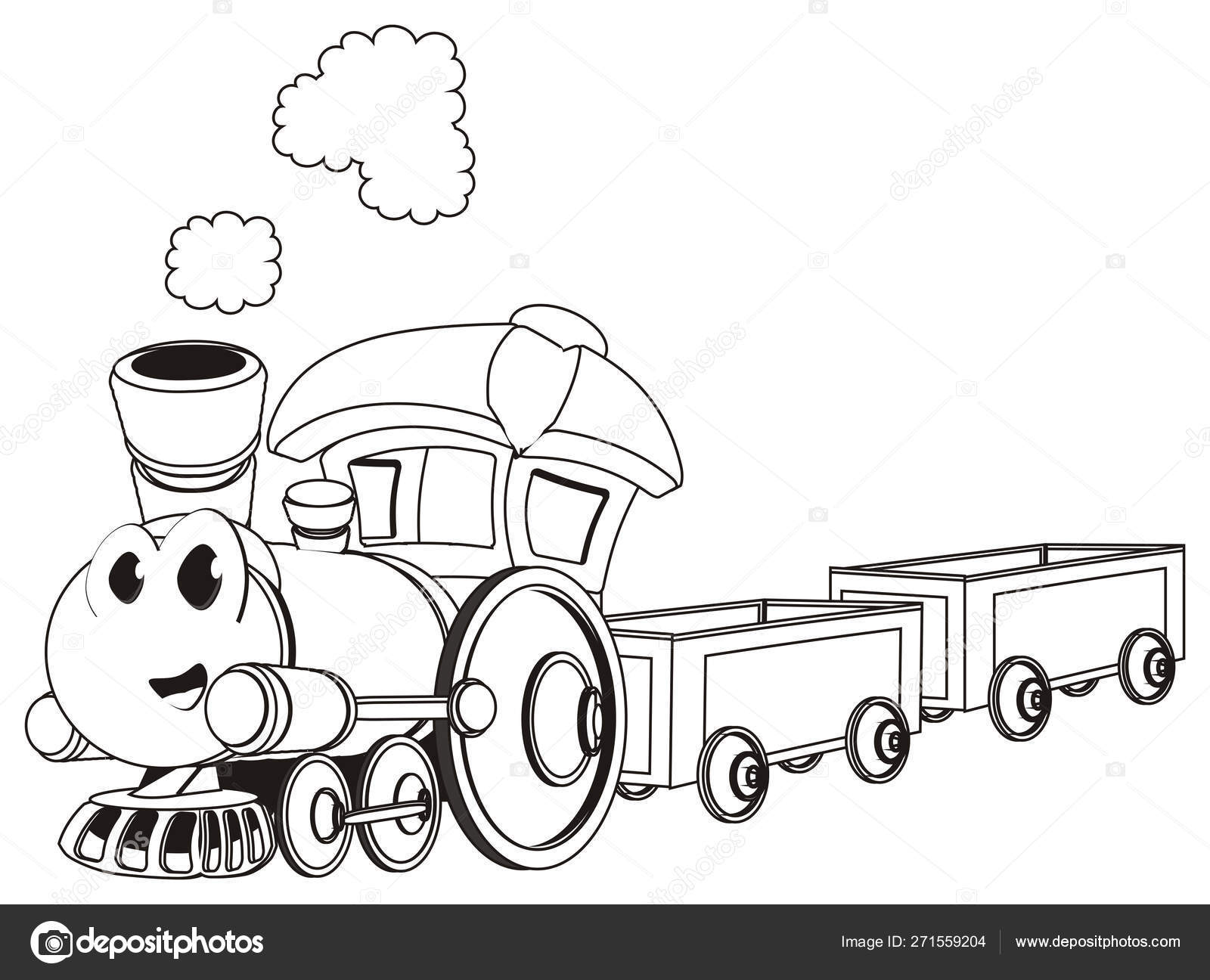 Mewarnai Gambar Kereta Api