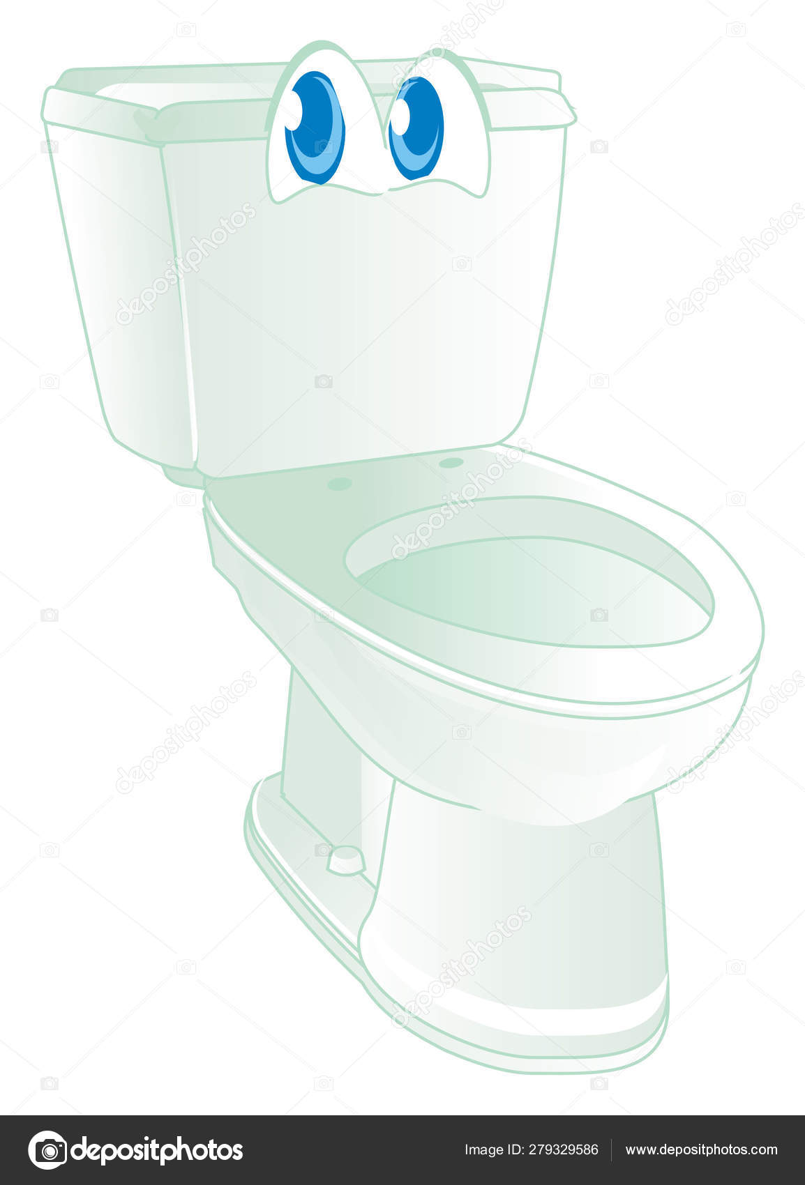 Face White Clean Toilet Eyes Stock Illustration by ©tatty77tatty #279329586