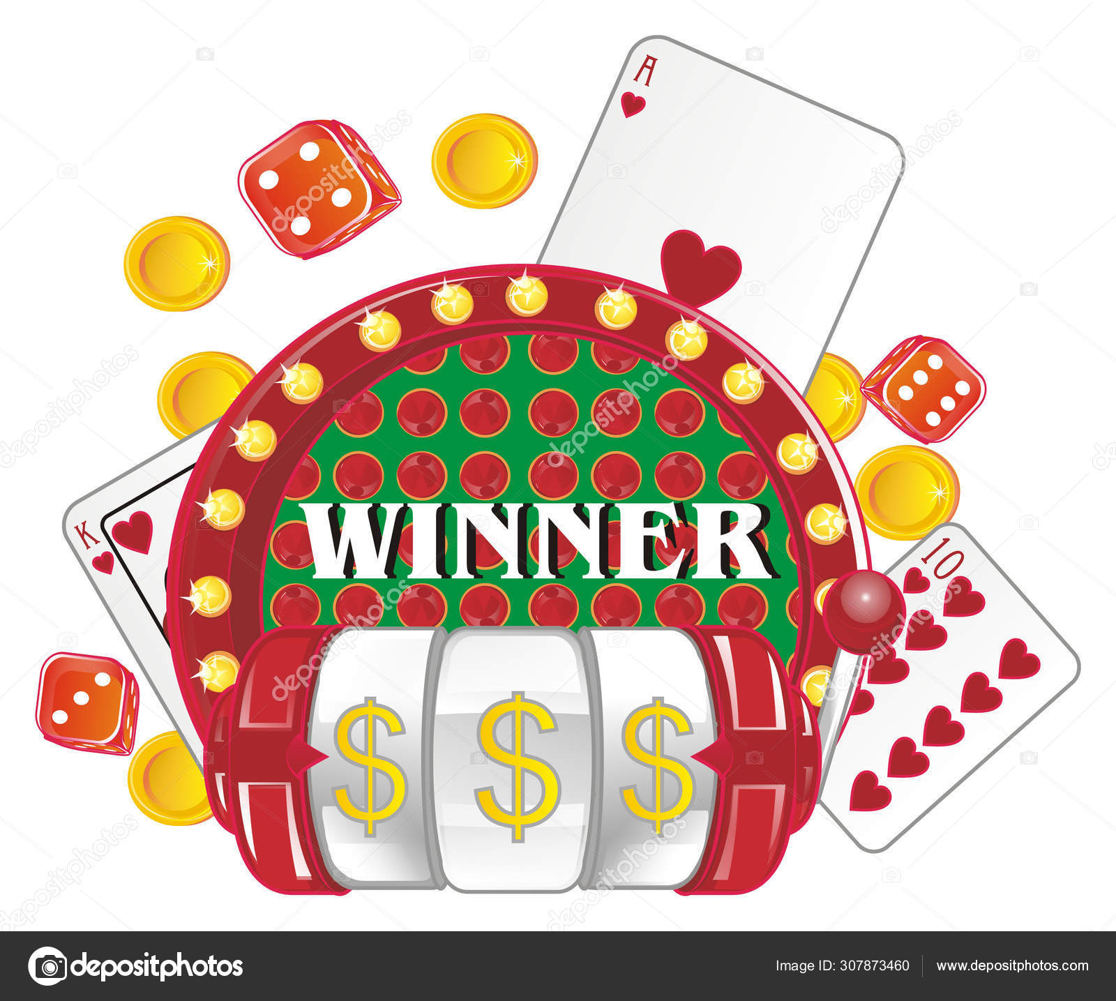Casino Winner Many Tools Stock Illustration by ©tatty77tatty #307873460
