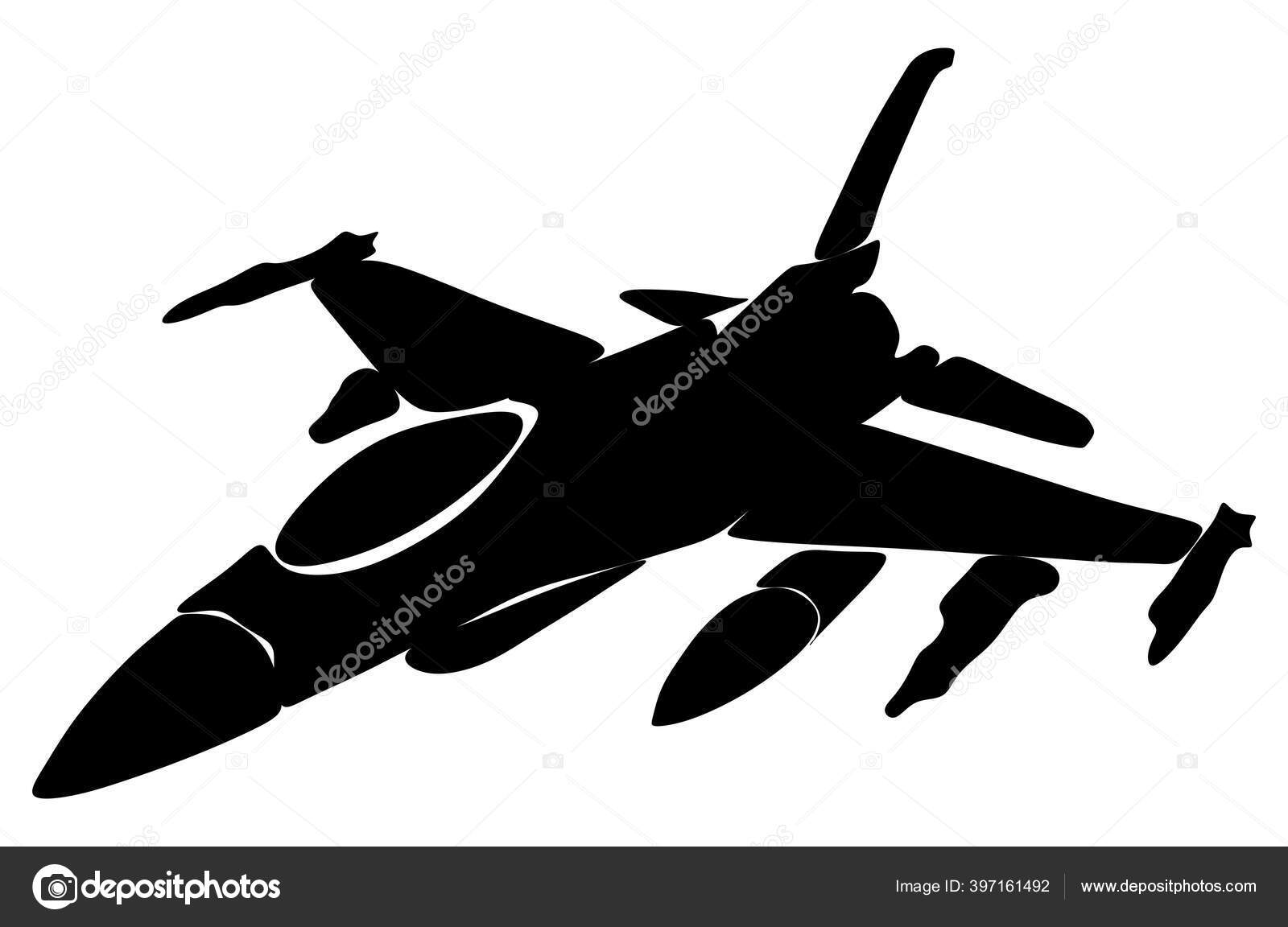 Solid Black Shadow Army's Airplane — Stock Photo © tatty77tatty #397161492