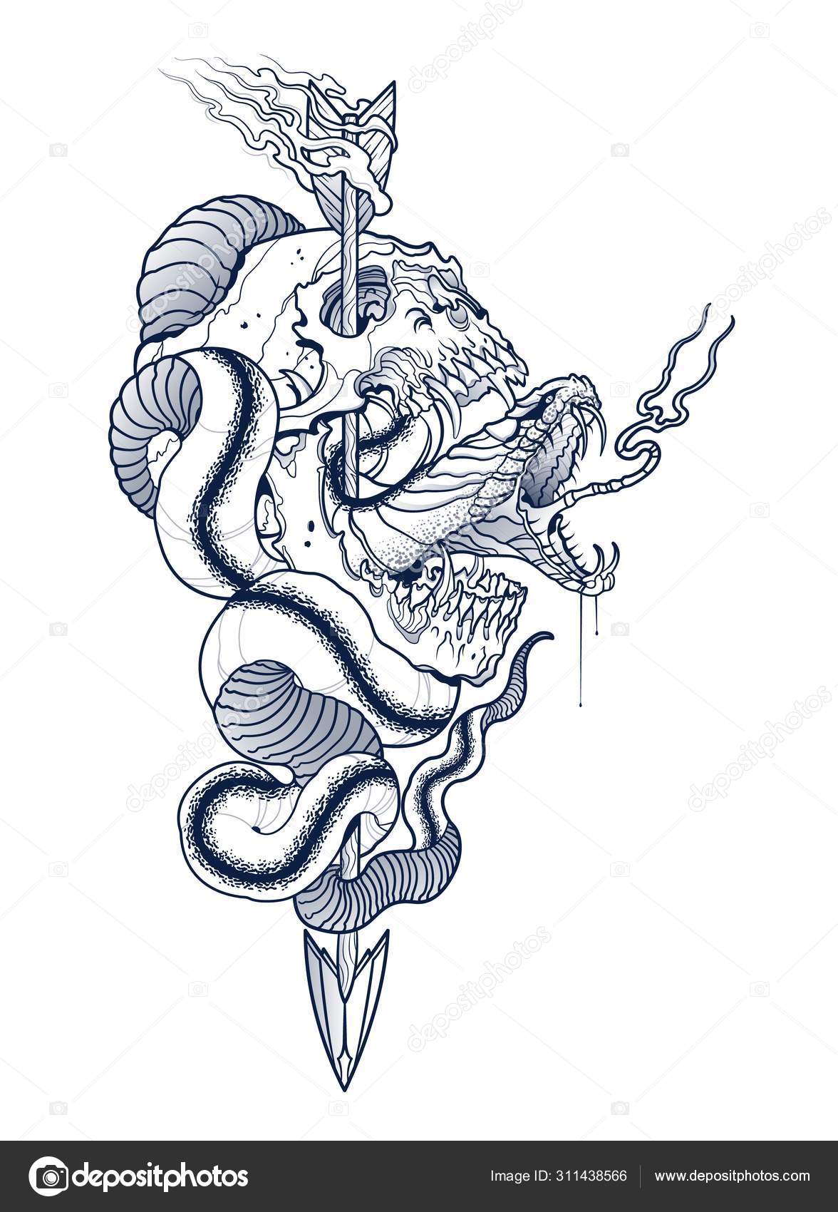 Horror Skull Tattoos