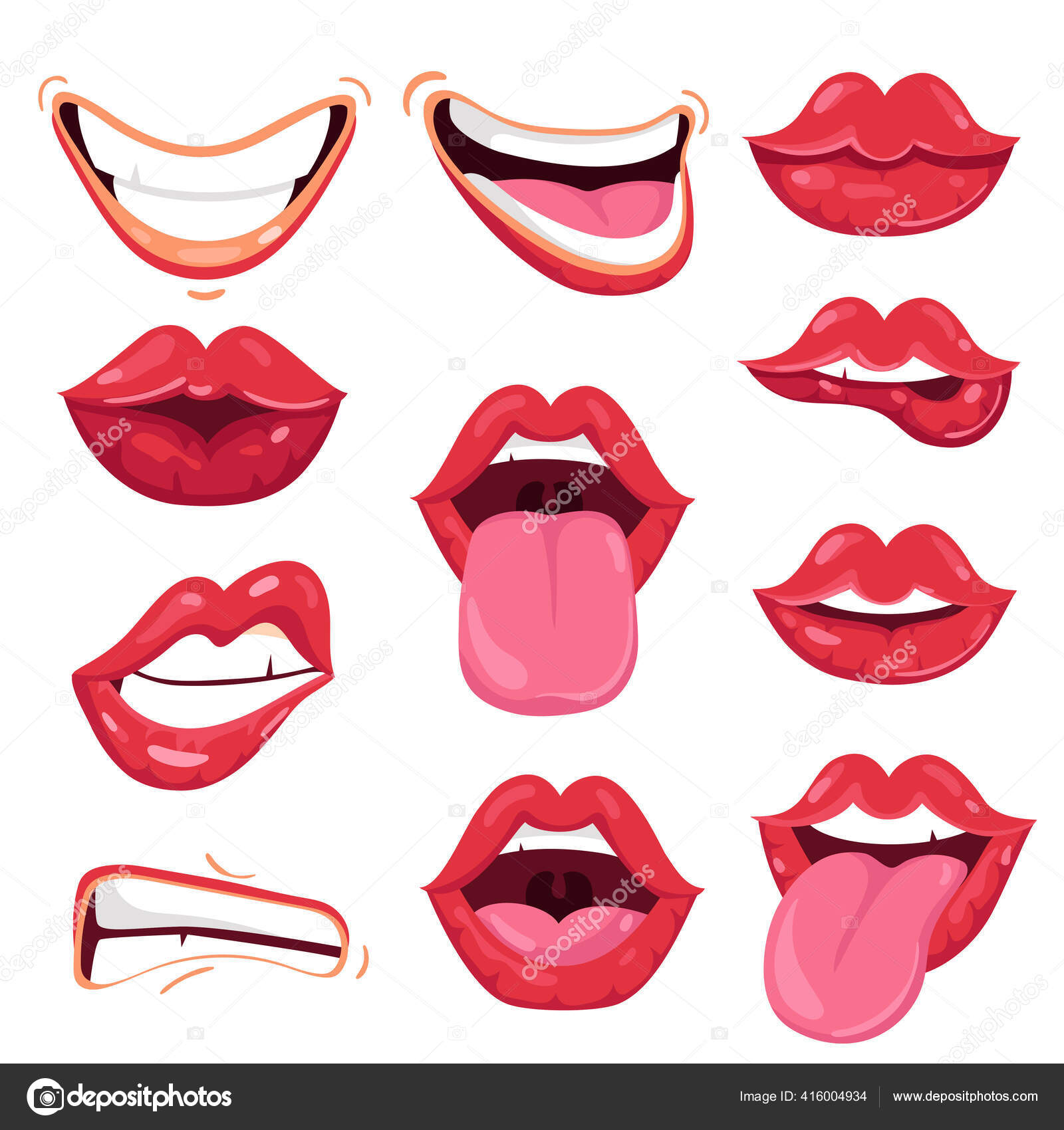 Comic Lips Vector | Lipstutorial.org