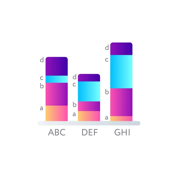 Financial Indicators Chart Isolated White Background Infographic ...