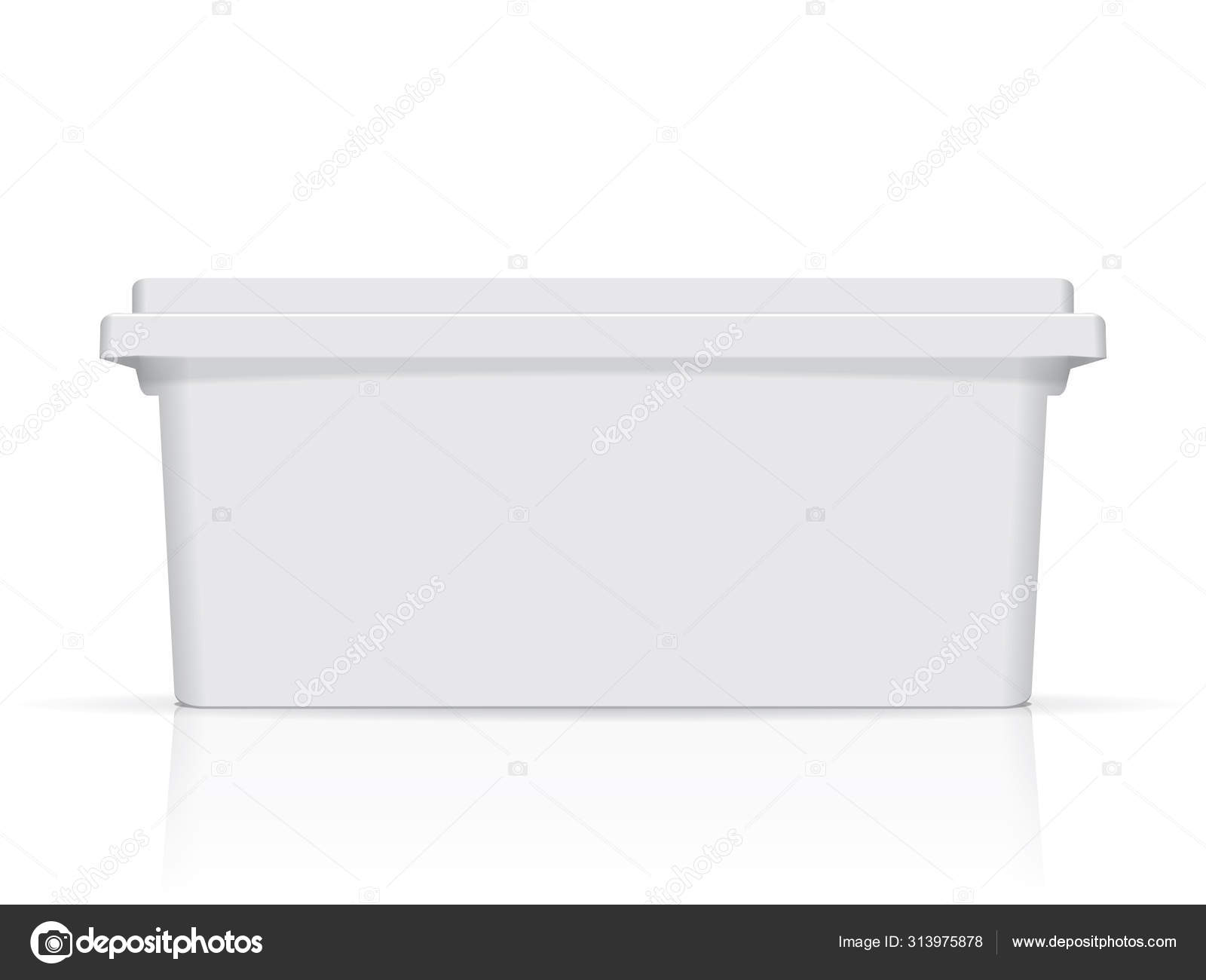 White plastic box for your design and logo. Stock Vector by ©Ellengold ...