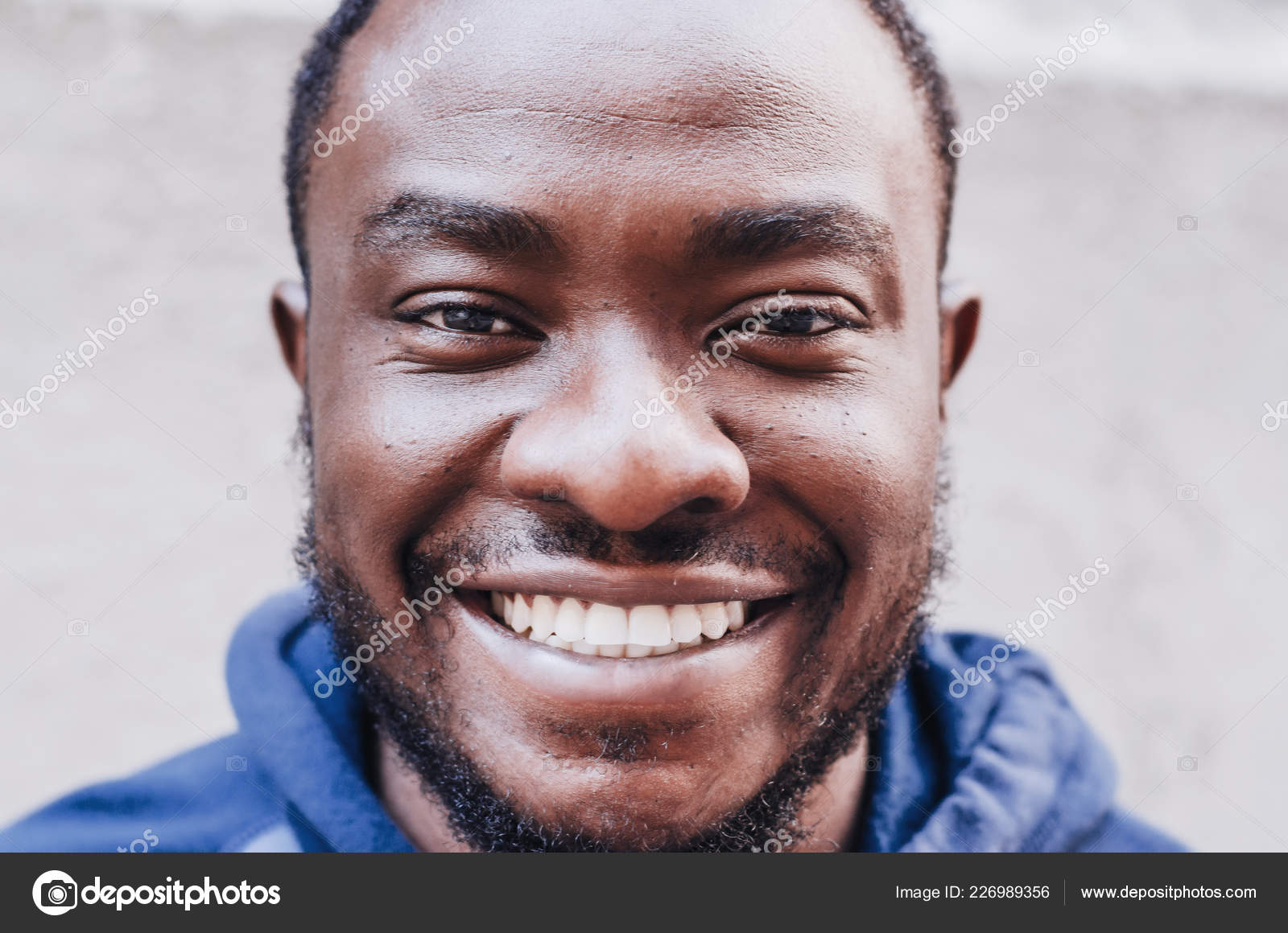 Happy Black Man Face