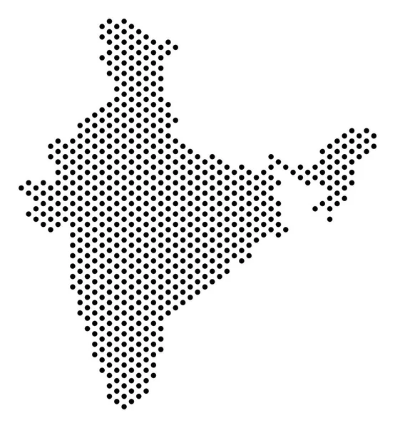 Vector: dotted india map | Dotted India map — Stock Vector ...