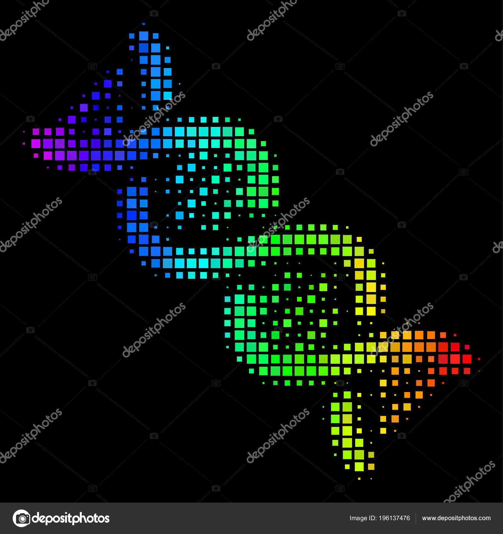 Colored Pixel DNA Spiral Icon — Stock Vector © ahasoft #196137476