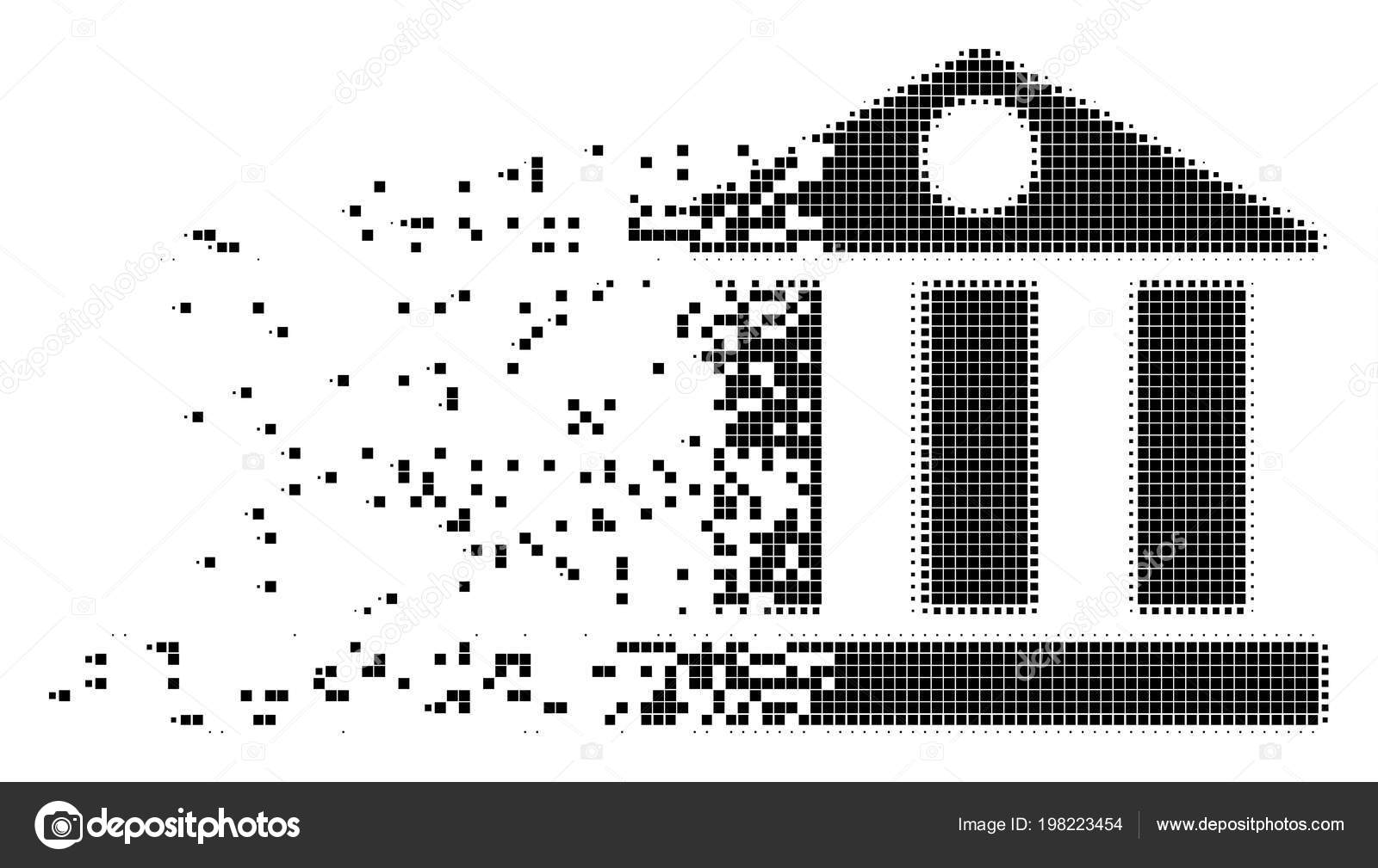 Bank Building Dissolving Pixel Icon Stock Vector Image by ©ahasoft ...