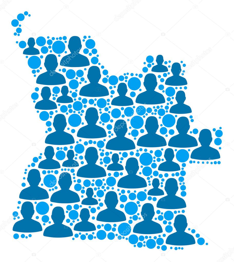 Angola Mapa Población Demografía 2022