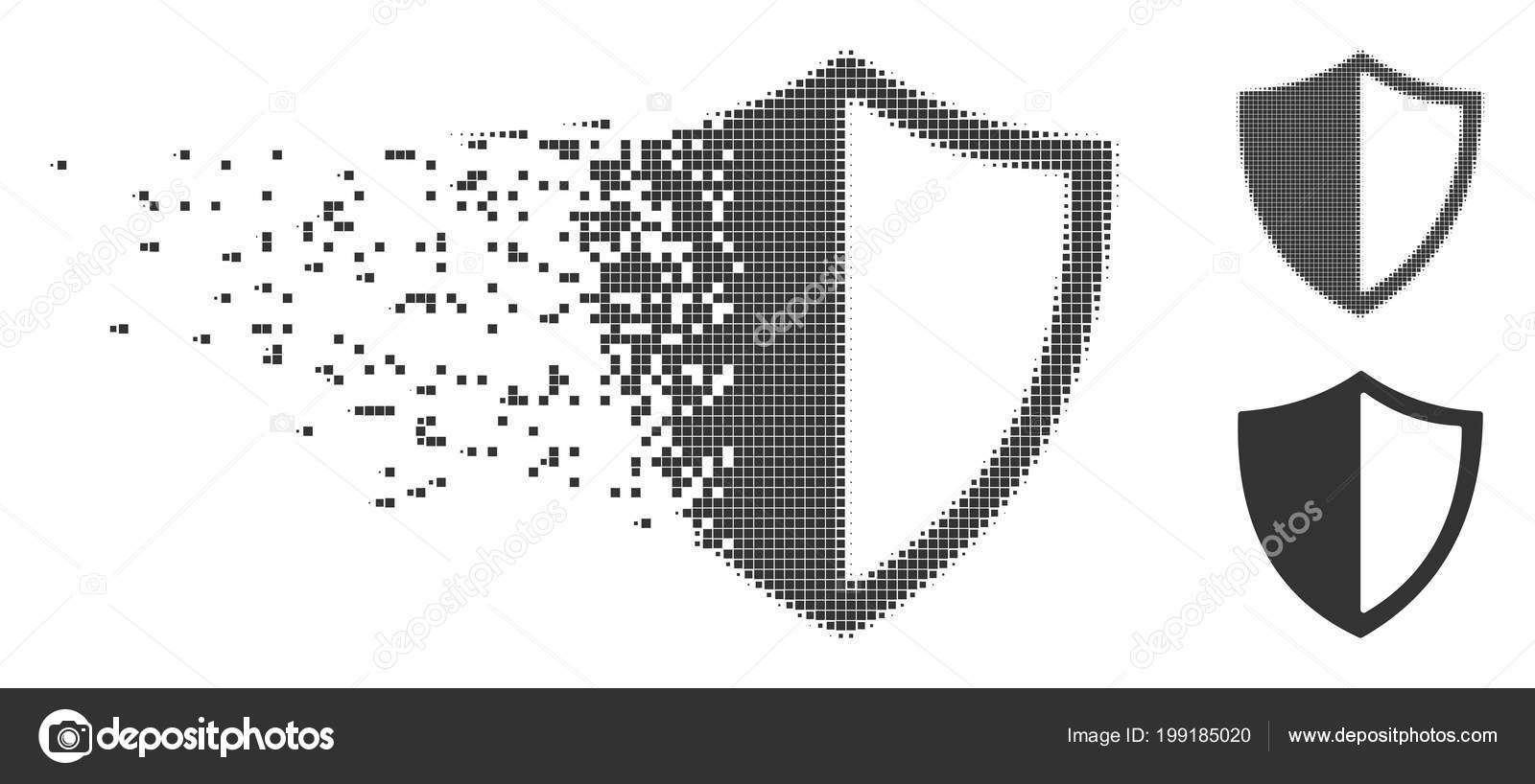 Fractured Pixel Halftone Shield Icon Stock Vector by ©ahasoft 199185020 Fractured Pixel Halftone Shield Icon Stock Vector by ©ahasoft 199185020