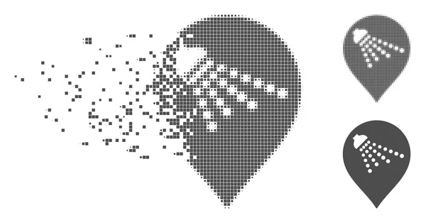 Disintegrating Pixel Halftone Rotation Map Marker Icon — Stock Vector ... Disintegrating Pixel Halftone Rotation Map Marker Icon — Stock Vector ...