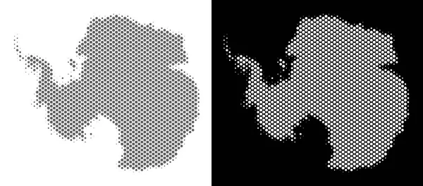 Mapa de la Antártida Halftone 2024