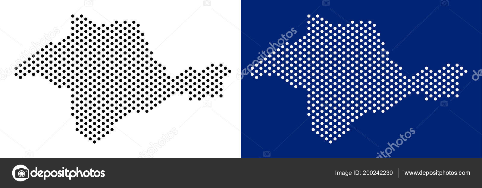 Dot Crimea Map Stock Vector Image by ©ahasoft #200242230