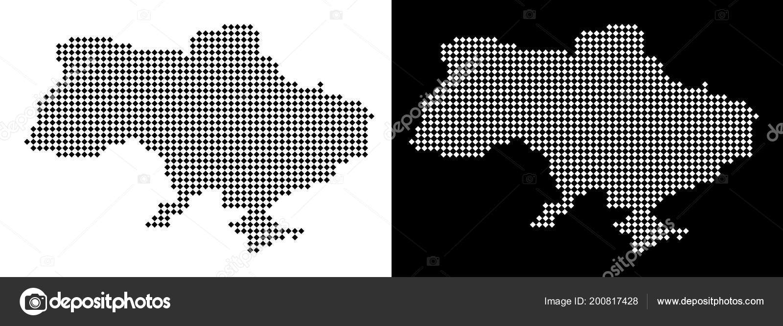 Dotted Ukraine Map With Crimea Stock Vector Image by ©ahasoft #200817428