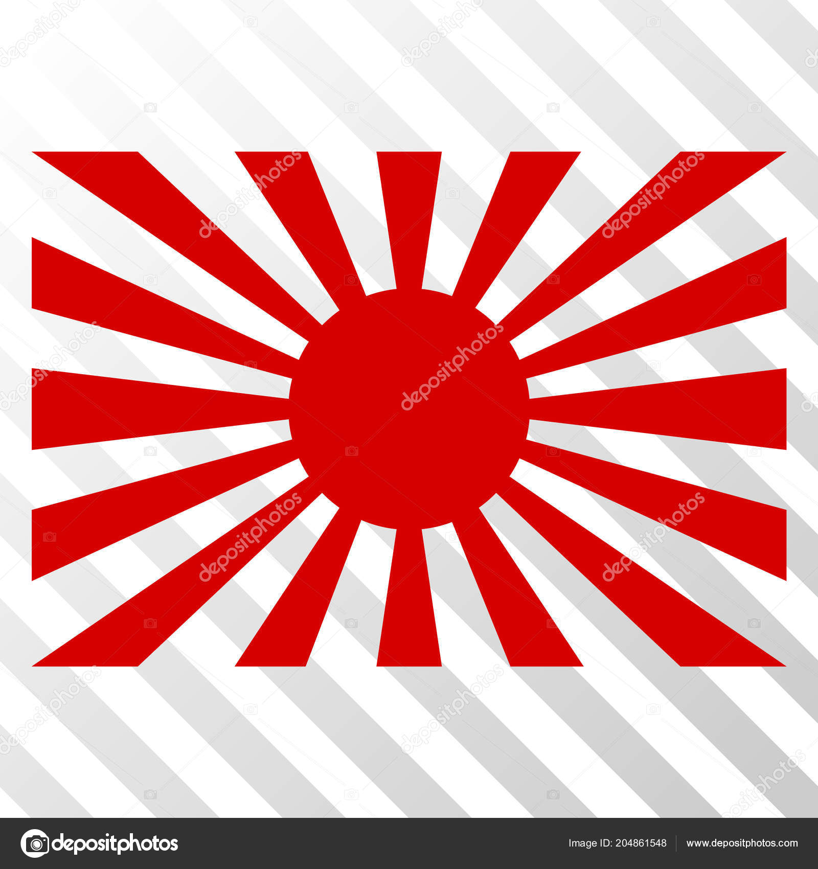 Vector: rising sun | Japanese Rising Sun Vector EPS Icon — Stock Vector ...