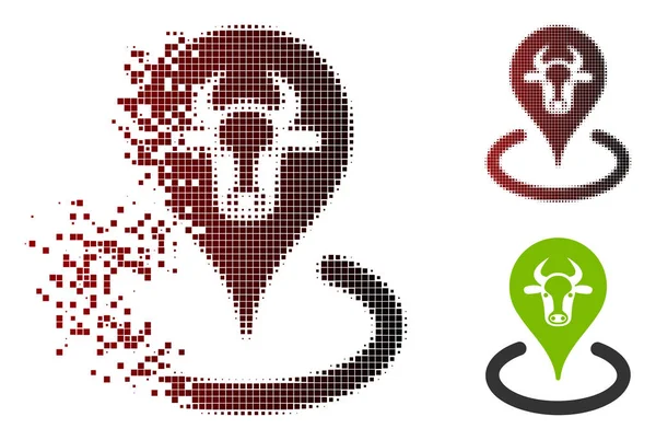 Location Pin Marker Signage Pixel Style City Background Gps Technology — Stock Vector © bookzv ...