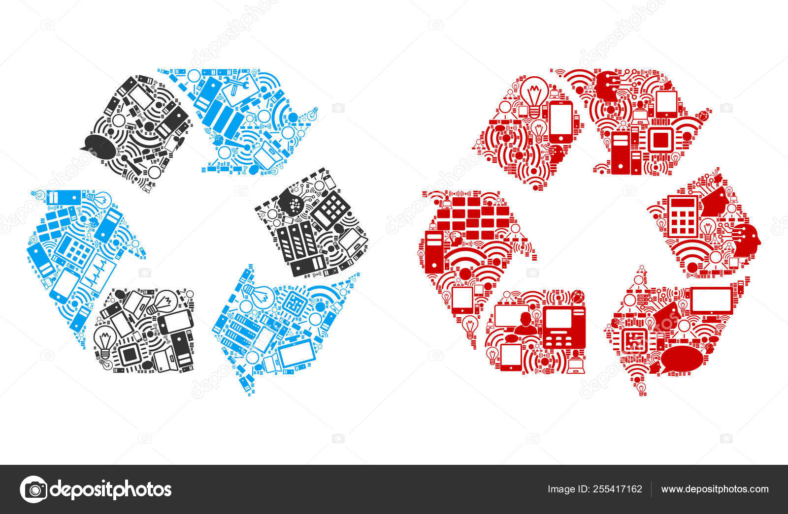Reciclar flechas mosaico iconos para BigData Vector de stock por ... Reciclar flechas mosaico iconos para BigData Vector de stock por ...