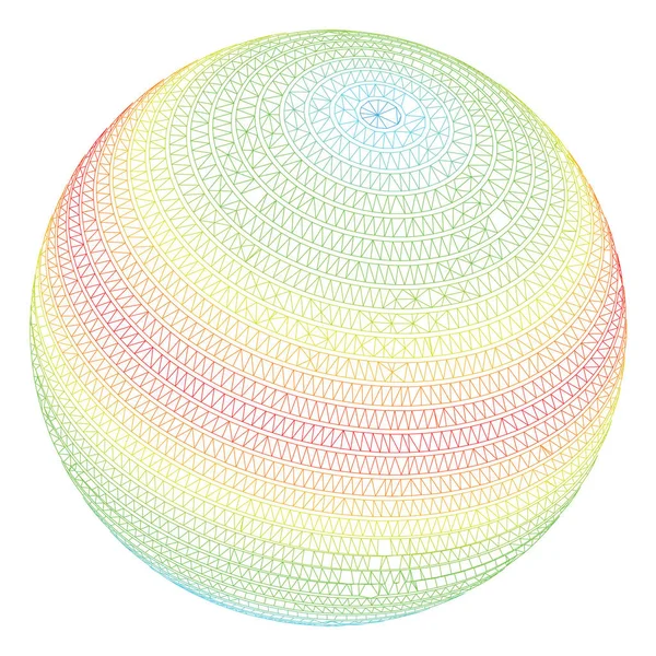 Abstract Sphere Spectrum Stripes Polygonal Frame Vector Mesh ...