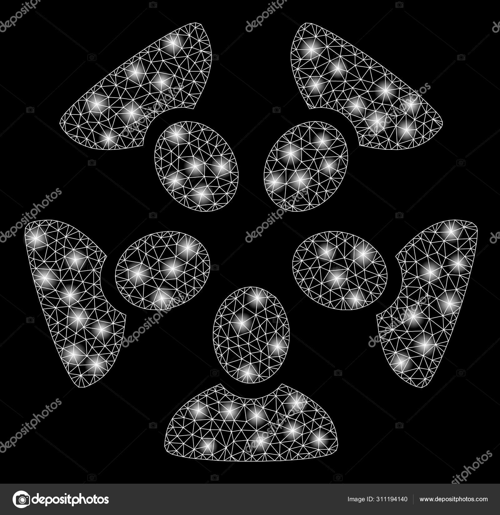 Flare Mesh Network Team with Flare Spots — Stock Vector © ahasoft ...