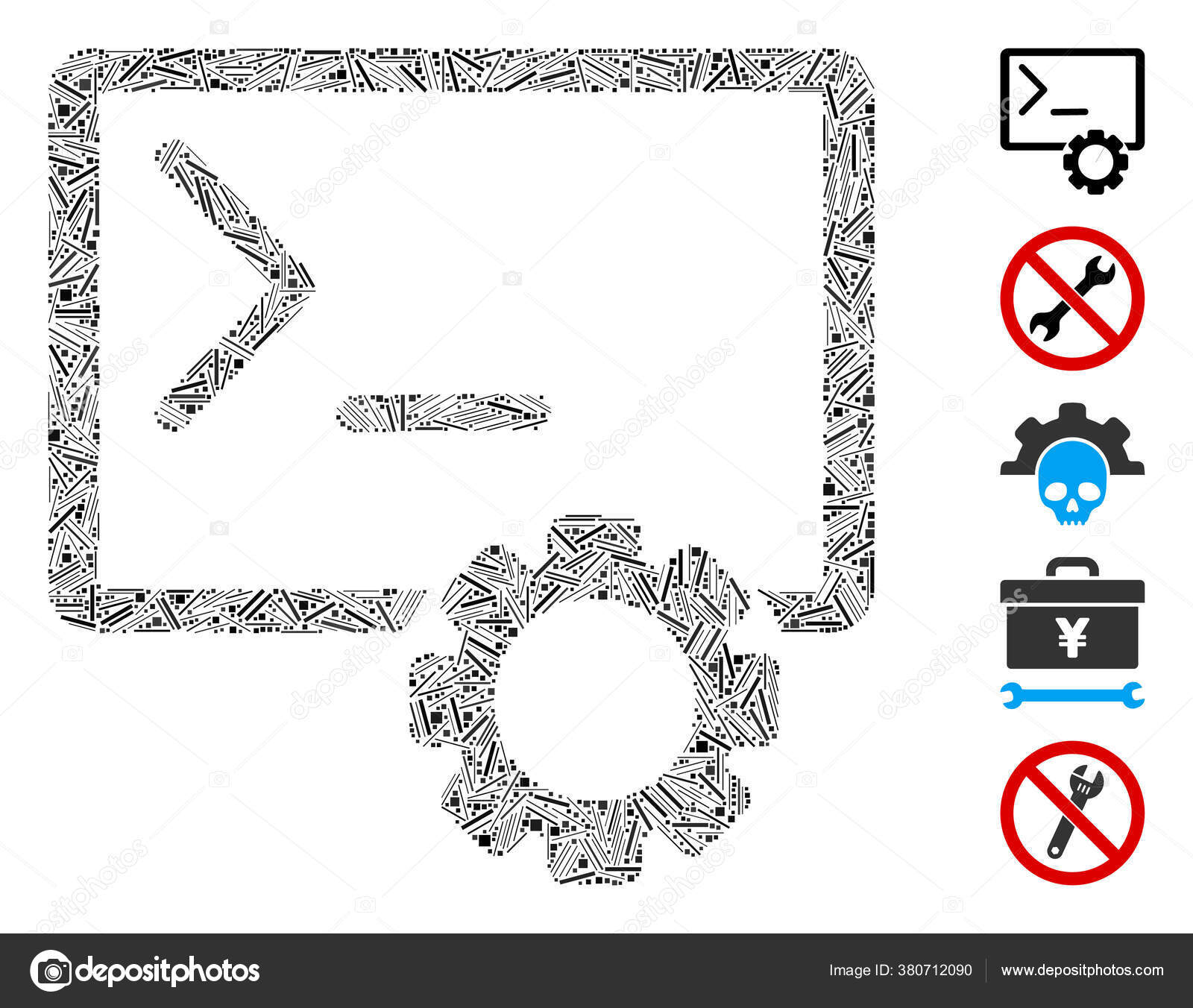 Dash Mosaic Console Administration Icon Stock Vector by ©ahasoft 380712090