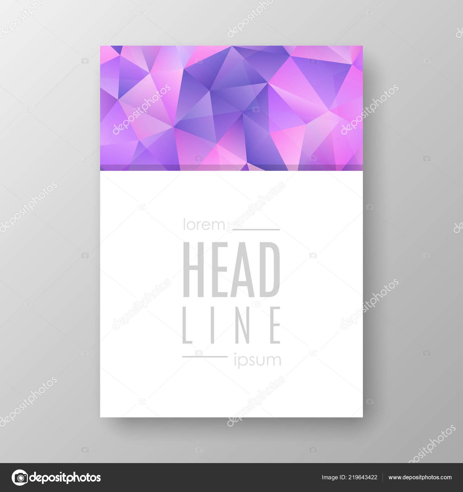 Brochure design with geometric background Stock Vector by ©KateKu 219643422