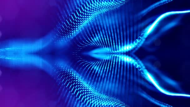 4k interesting abstract looped backgrounds with luminous particles with ...