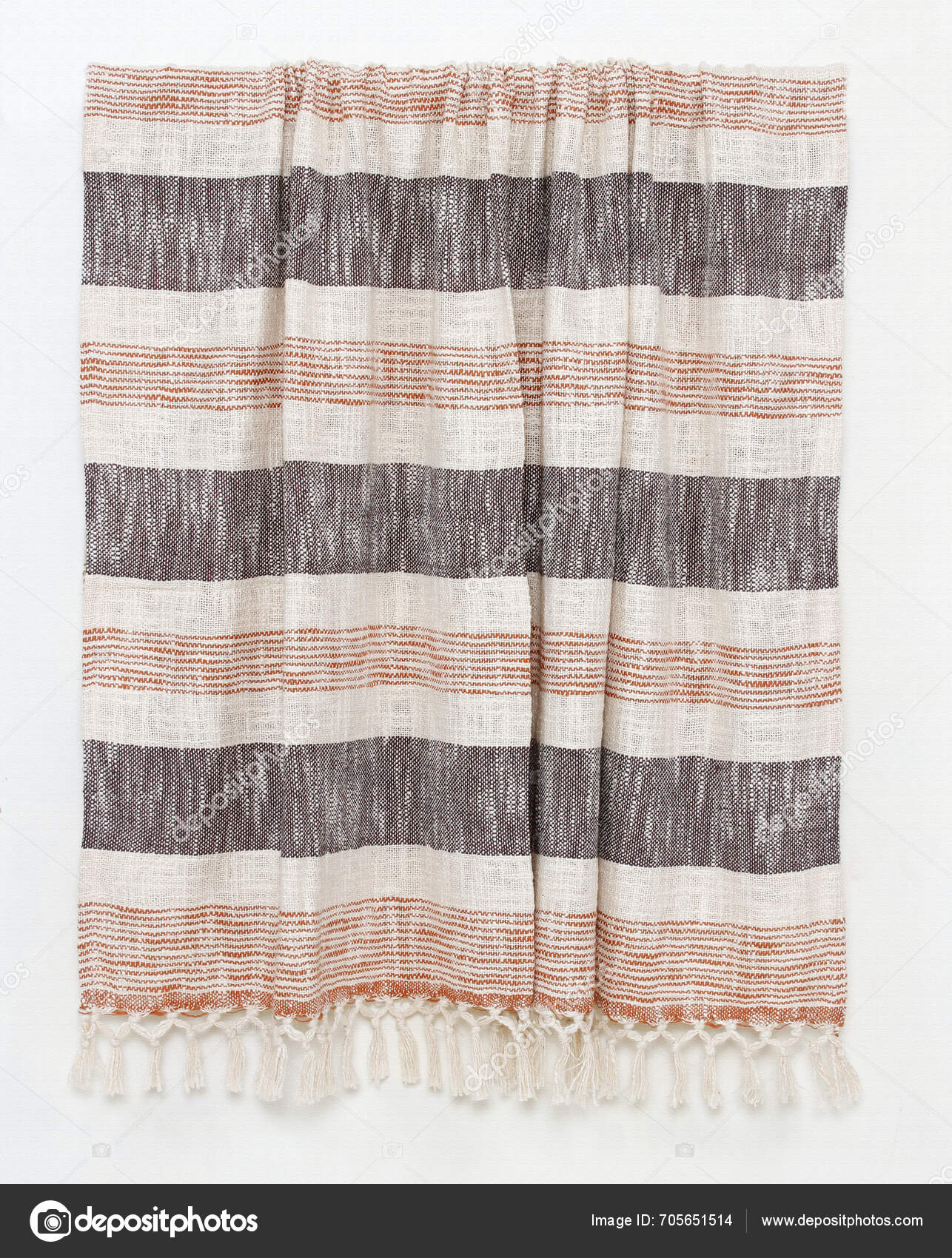 Cotton Polyester Yarn Woven Throw Blanket High Resolution — Stock Photo ...