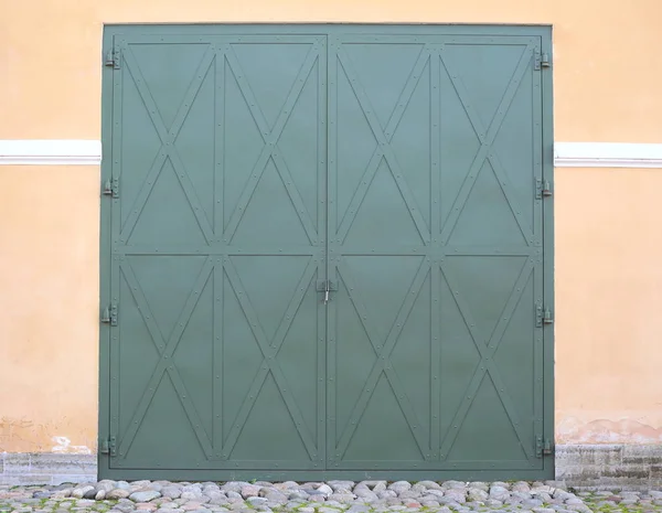 Large solid gray metal gate - Stock Image - Everypixel