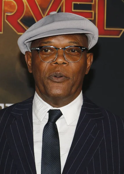 Actor Samuel Jackson World Premiere 'Captain Marvel' Held Capitan ...