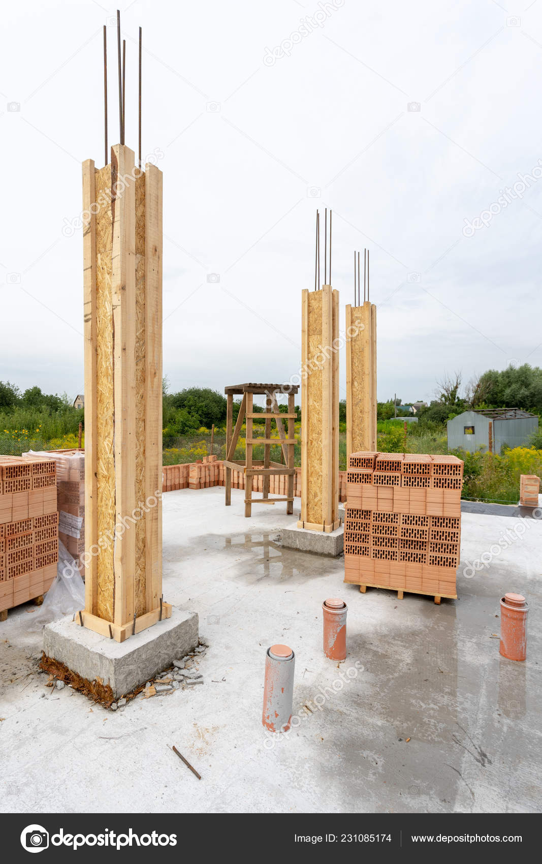 Brick Column Construction