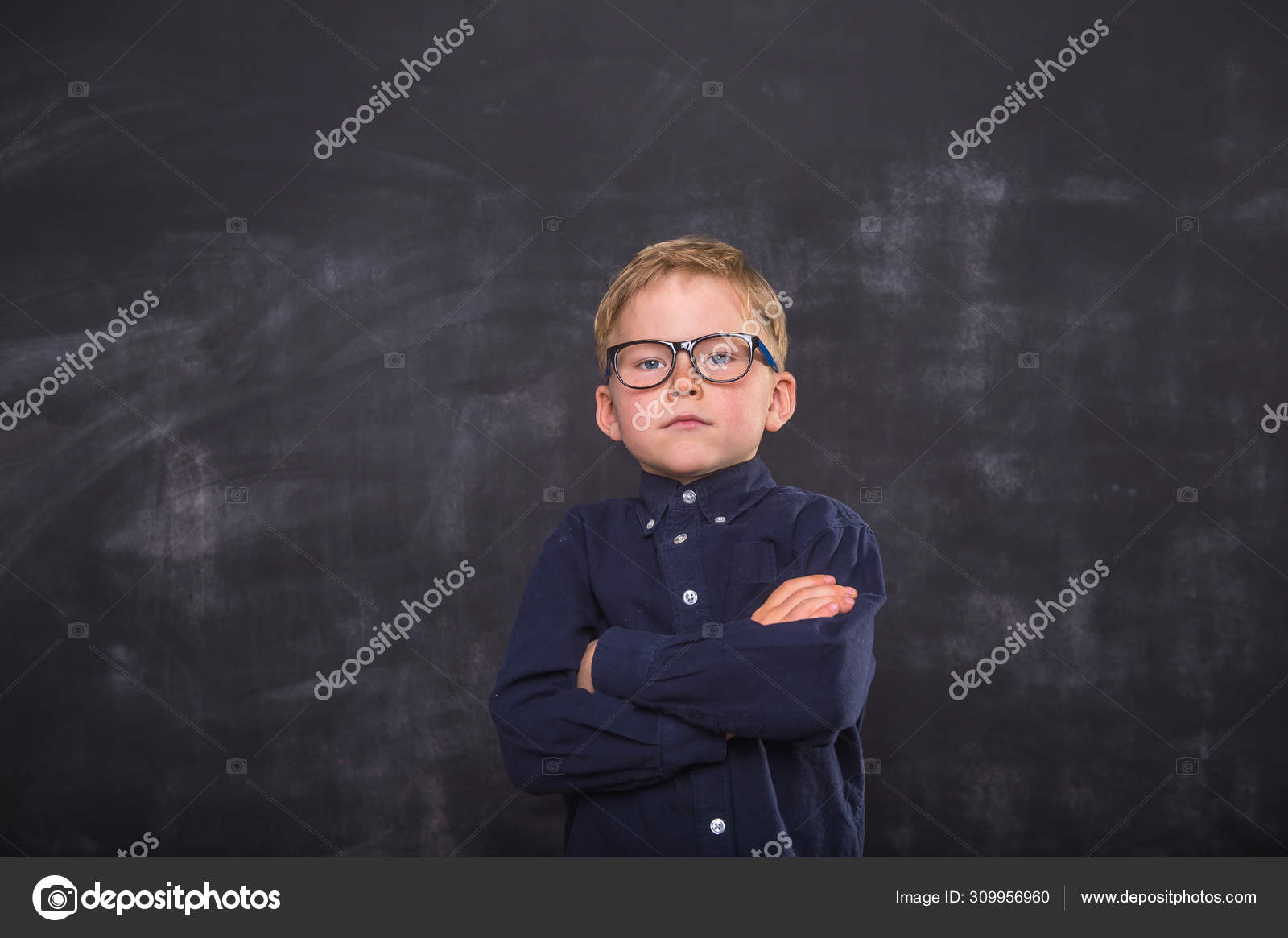 Confident School Boy Thinking Child Questions — Stock Photo © Sharomka ...