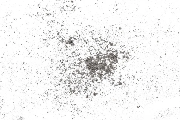 Ash Pile Isolated White Background Texture Ash Wednesday Concept Stock ...