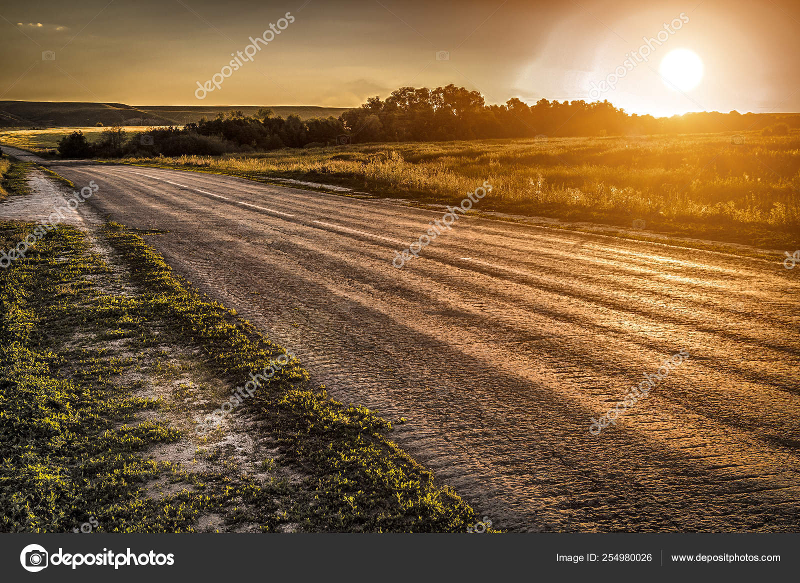 The road receding into the distance — Stock Photo © SV_Production ...